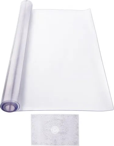 PVC chránič stolu 101,6 × 152,4 cm průhledný plastový tloušťka 2,0 mm