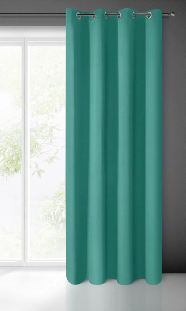 ZATEMŇOVACÍ ZÁVĚS NA KROUŽCÍCH BLACKOUT 135X250 CM MENTOLOVÁ