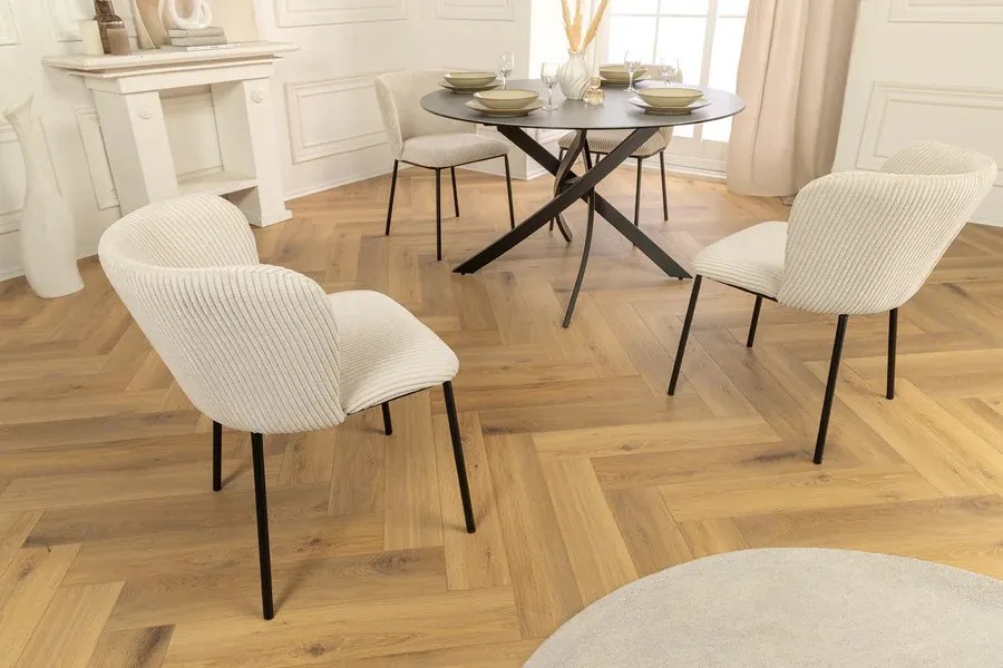 Designová jídelní židle Bayram béžová