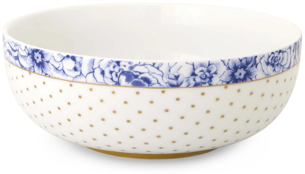 Pip Studio Royal White miska ∅15cm, bílo-modrá (miska z tenkostěnného porcelánu)