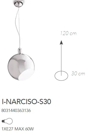 Moderní závěsné svítidlo Faneurope I-NARCISO-S30