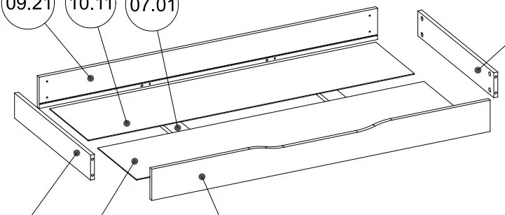 Lamino šuplík 138x65x14 cm pod dětskou postel 140x70 cm