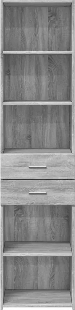 Skříň highboard šedá sonoma 45 x 42,5 x 185 cm kompozitní dřevo 3281453