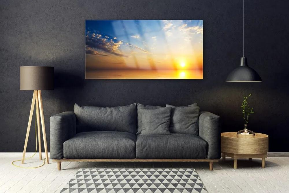 akrylový obraz Východ Mraky Krajina 120x60 cm
