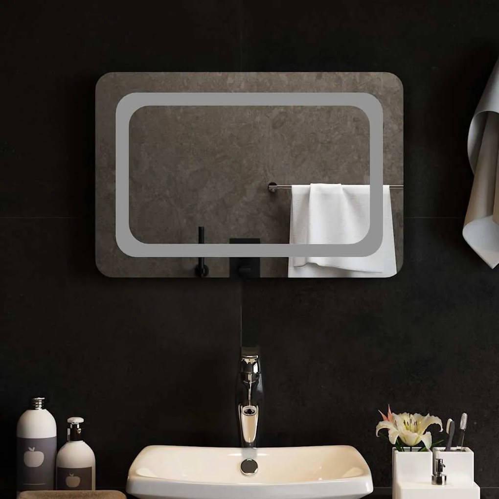 Koupelnové zrcadlo s LED osvětlením 60x40 cm 151782