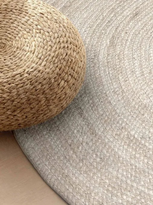 Koberec Hanse Home Jute Braided Rangpur bílý ovál