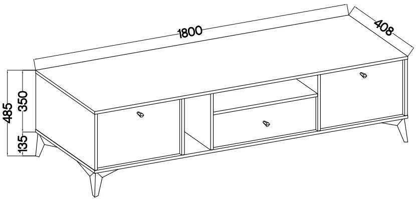Falco TV stolek Tomila 313/1 eukalyptus