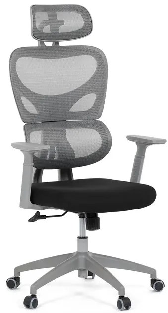 Autronic Kancelářská židle KA-K2081 Barva opěráku: Šedá