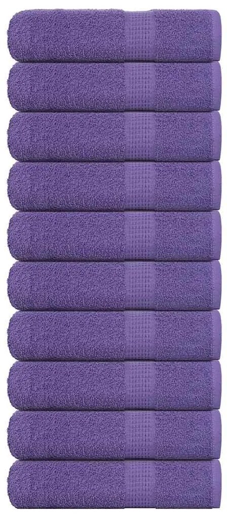 Ručníky FROGN 10 ks fialové 50x100 cm 360 g/m² 136880
