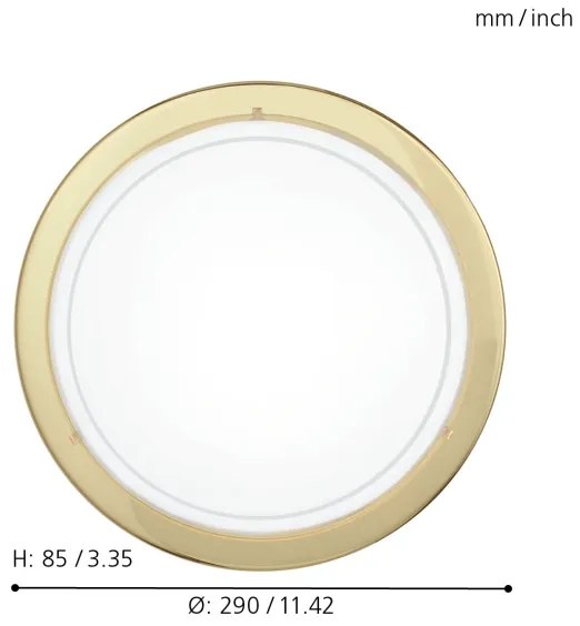 EGLO 83157 - Svítidlo stropní PLANET1 1xE27/60W