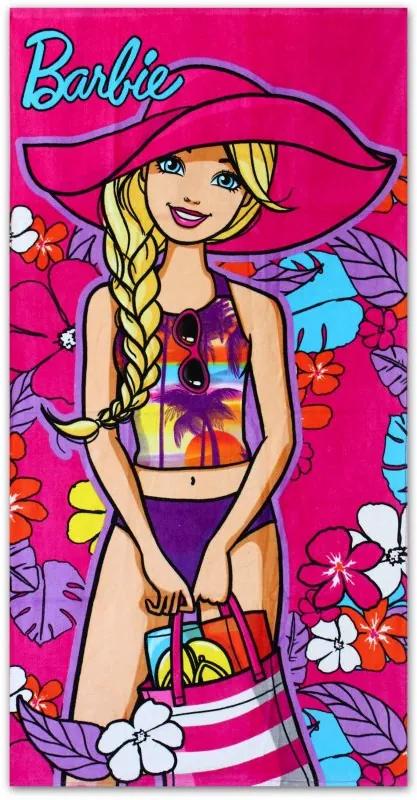 Setino · Bavlněná plážová osuška Barbie - 100% bavlna - 70 x 140 cm