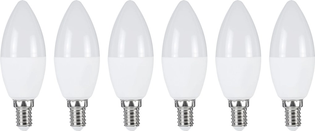 Livarno Home LED žárovky, 6 kusů. (svíčka E14)