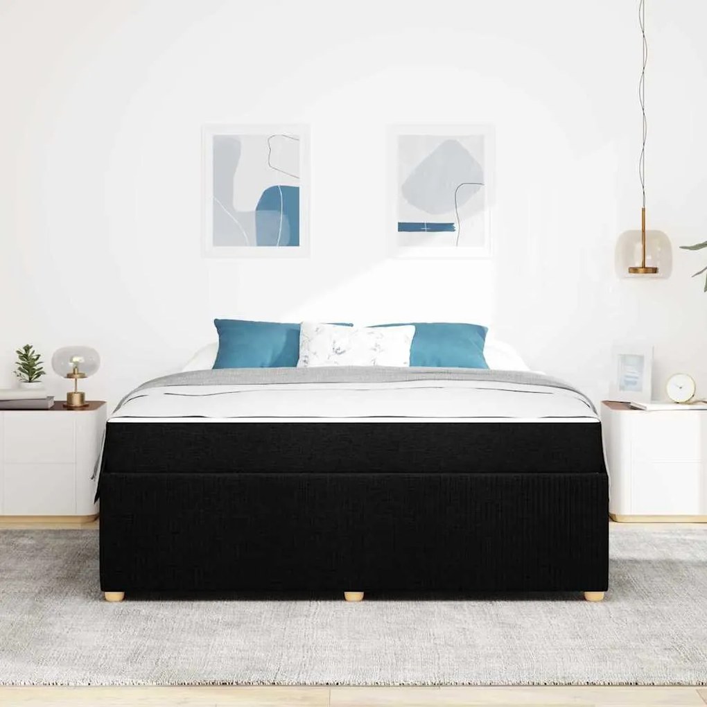 Rám postele Černá 180 x 200 cm textil 3398420