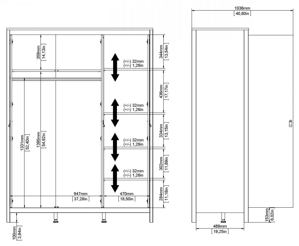 Tvilum Skříň Real 664 jackson hickory