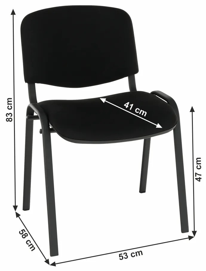 Kondela Kancelářská židle, černá, ISO NEW