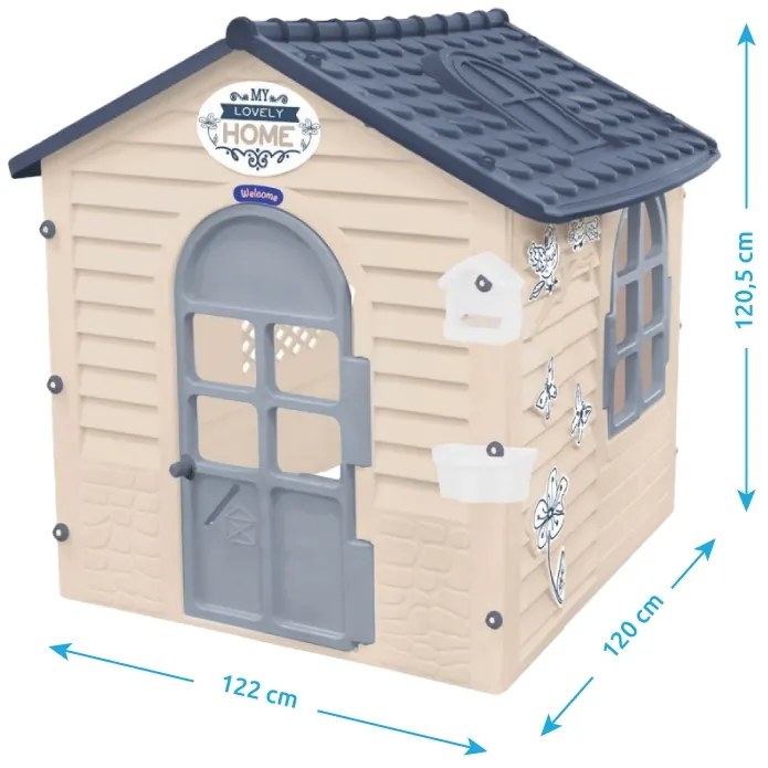 Mochtoys zahradní domeček béžový 13009