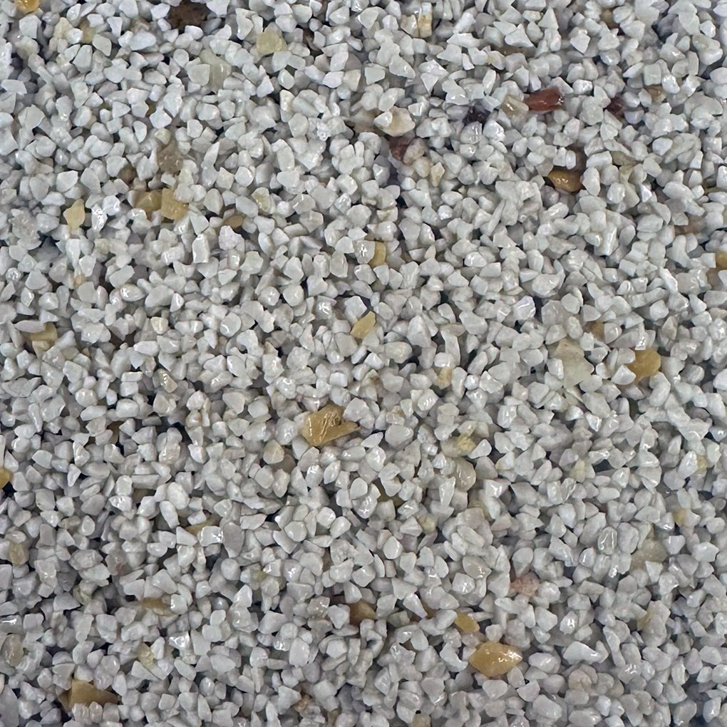 Báča Beton Marmolit na stěnu Bergamo Frakce: Jemná (0,7 – 1,8 mm), vydatnost setu 3,5 m², Doporučené použití v: exteriéru - polyuretanové pojivo