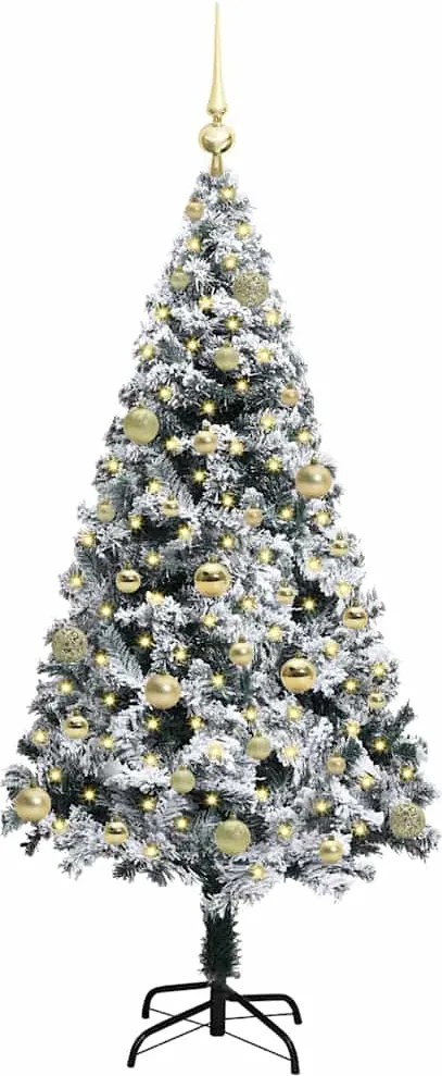 Umělý vánoční stromeček Bílá 150 cm PVC, ocel a plast 3396953