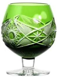 Sklenička Brandy Nordika, barva zelená, objem 230 ml