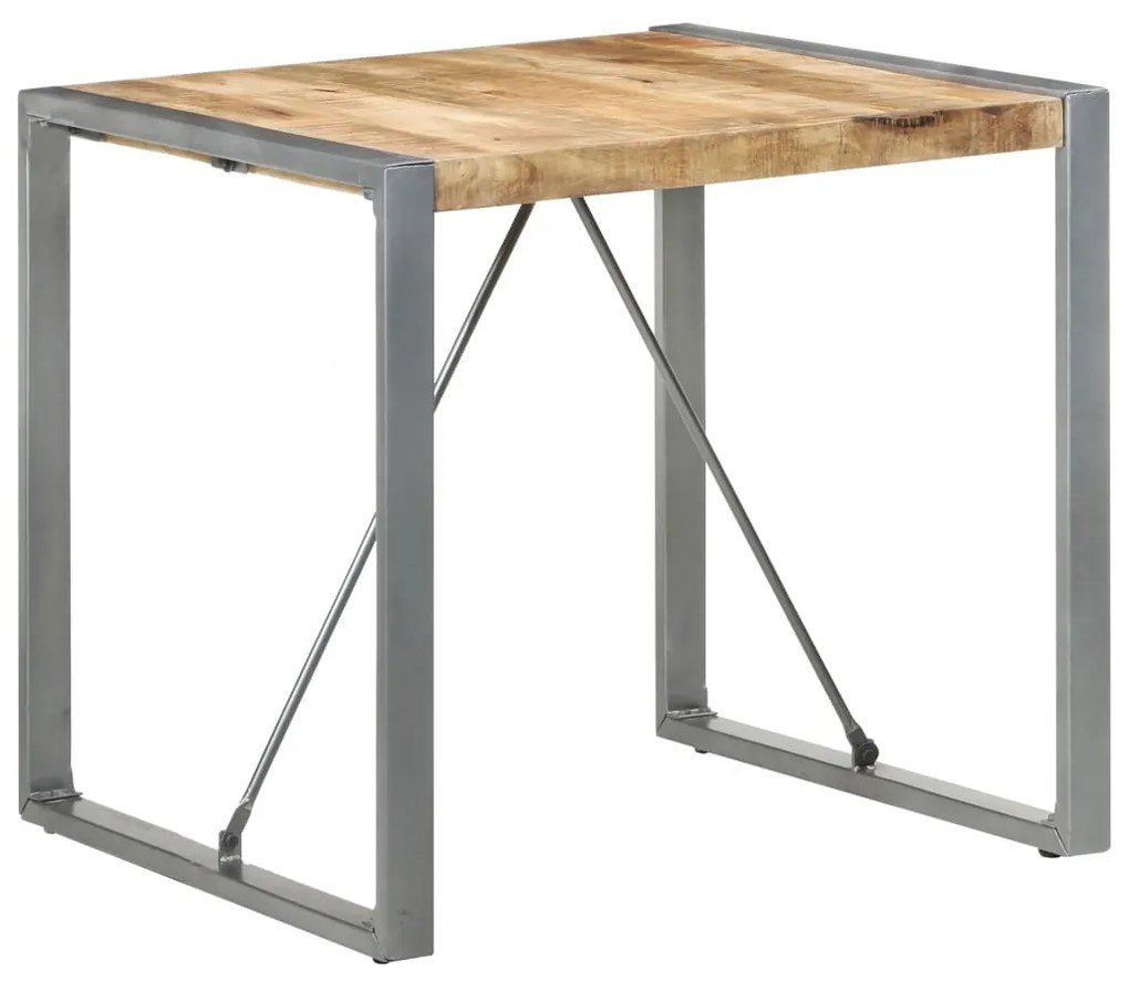 321603 vidaXL Jídelní stůl 80 x 80 x 75 cm hrubé mangovníkové dřevo