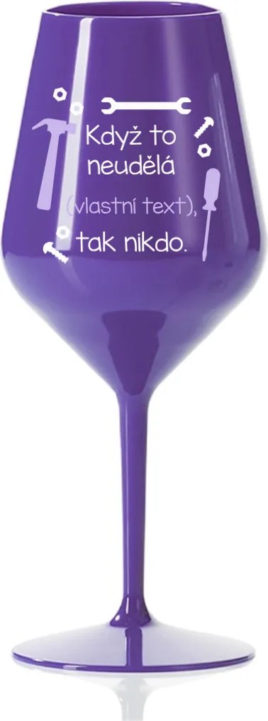 Personalizovaná nerozbitná sklenice - když to nezvládne … tak nikdo