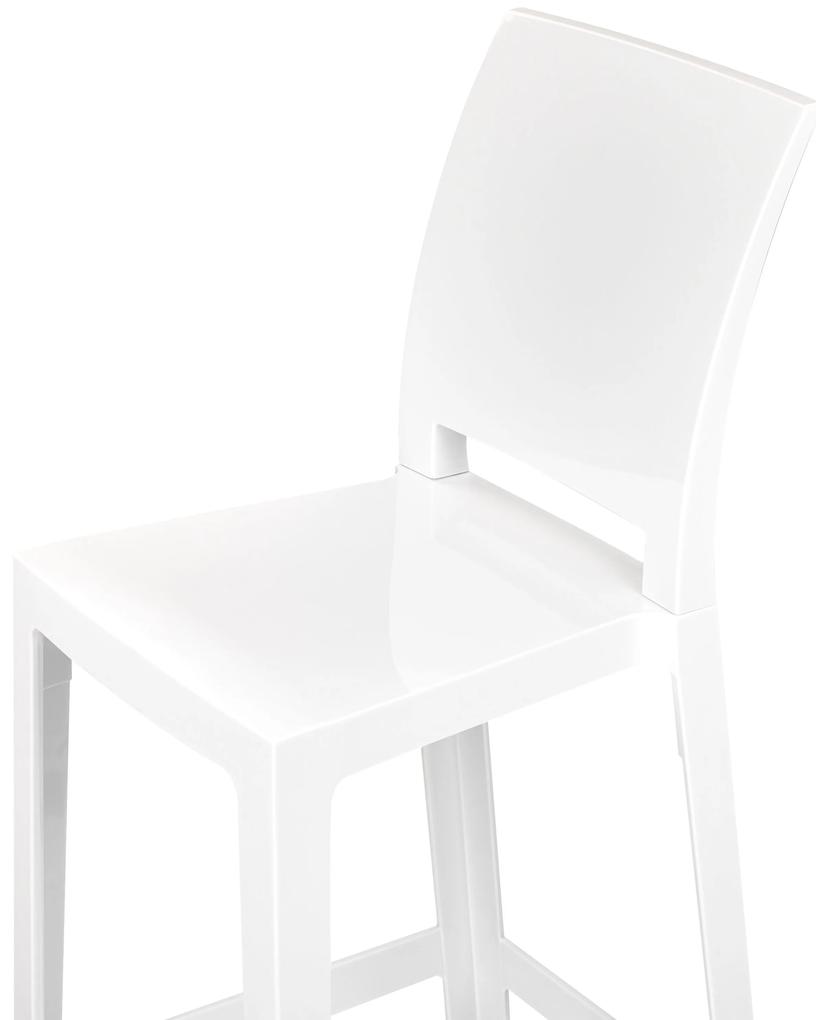 Sada 2 barových židlí  bílé WELLINGTON Beliani