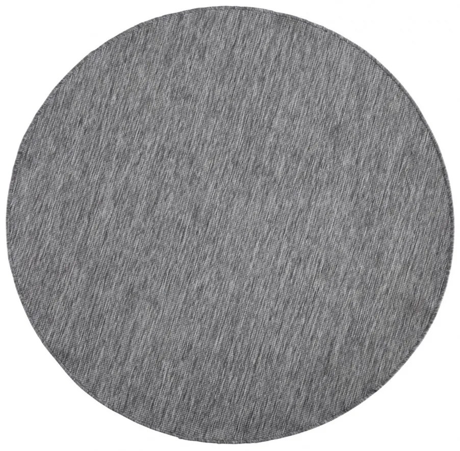 Hans Home | Kusový koberec Twin-Wendeteppiche 103097 grau creme kruh, béžová - 140x140 (průměr) kruh