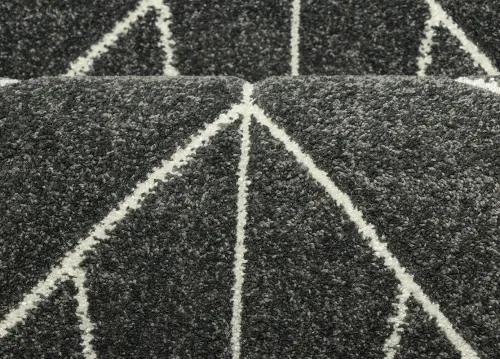 Koberce Breno Kusový koberec PORTLAND 58/RT4E, Šedá, Vícebarevné, 120 x 170 cm