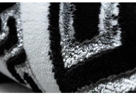 Dywany Luszczow Kusový koberec, kulatý GLOSS  2813 87, rám, řecký černý Rozměr koberce: 150 cm KRUH