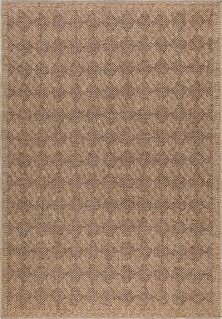Ayyildiz, Kusový koberec Dhaka 8713 Black, 160x230, hnědá, chodba / předsíň