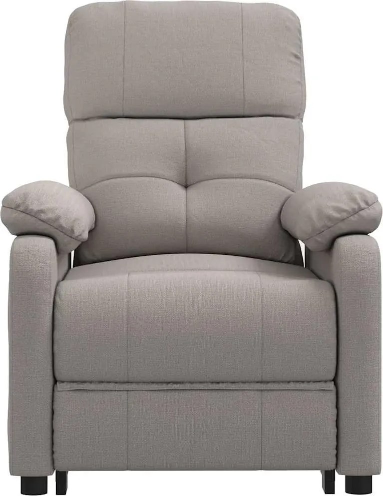 Elektrické polohovací křeslo taupe textil 3073810