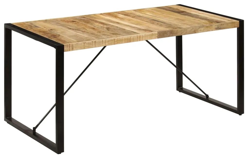 Jídelní stůl 160 x 80 x 75 cm masivní mangovníkové dřevo - Default Title