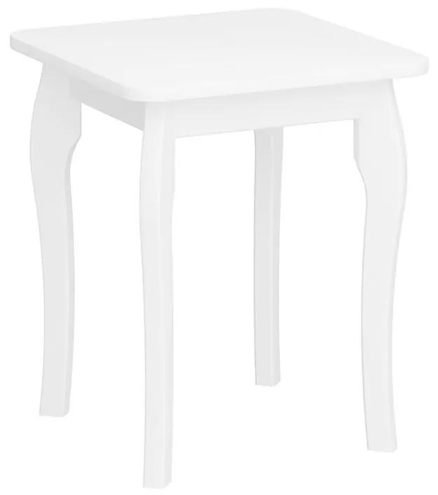 Konsimo Sp. z o.o. Sp. k. | Odkládací stolek BAROQUE 45,6x39 cm bílá | KO0135