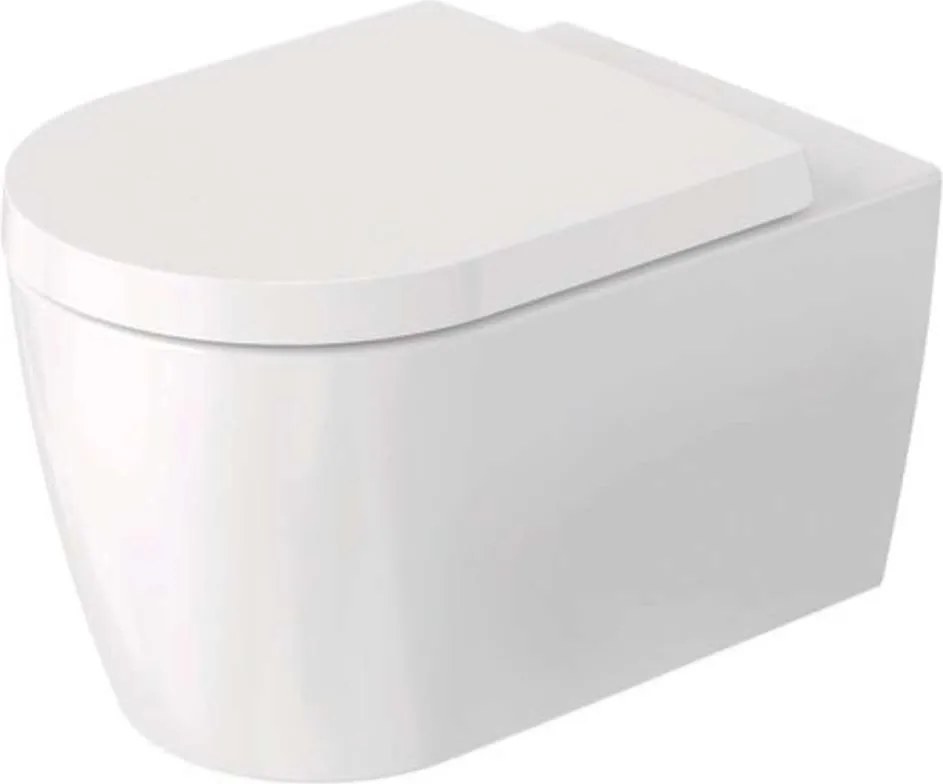 Duravit ME by Starck - Závěsné WC se sedátkem SoftClose, Rimless, DuraFlush, DuraShield, matná bílá 490709ACA1