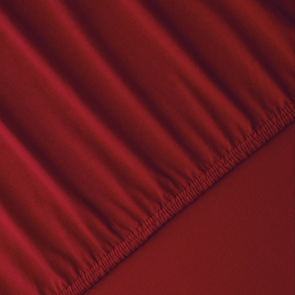 Florella Prostěradlo Avance Jersey 45 Rubin, 140-160x200 cm