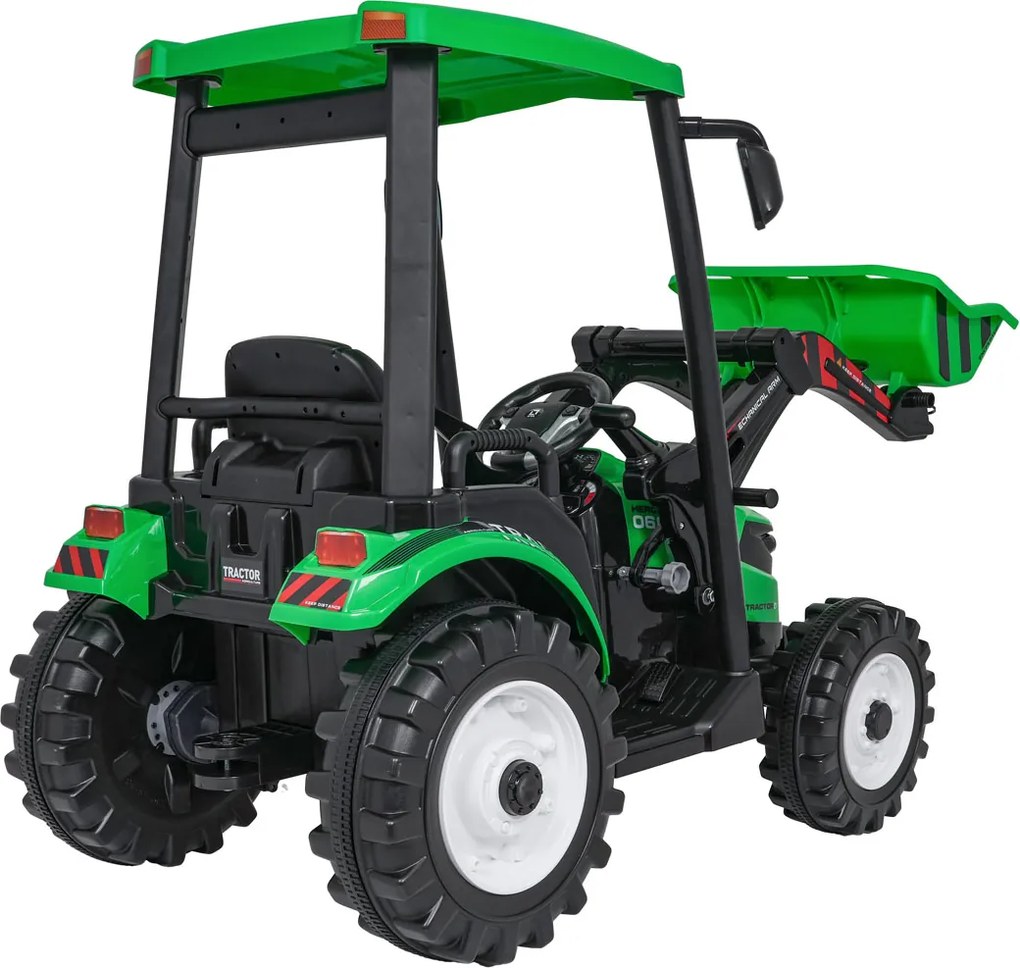 Ramiz MEGA traktor D68 s přívěsem zelený