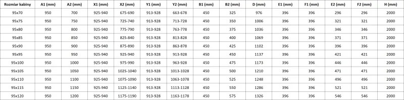 Mexen Mist-F Duo, skládací sprchový kout 95 x 70 cm, čiré sklo, zlatý lesklý profil, 8A6-095L-070P-50-00