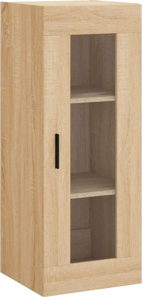 vidaXL Skříň highboard 34,5x34x180 cm kompozit [3199508] Barva: Černá