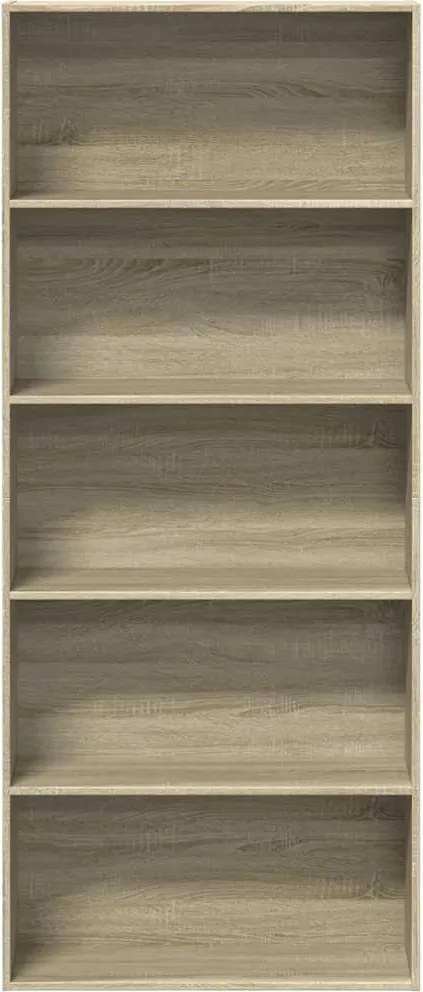 Knihovna dub sonoma 80 x 30 x 189 cm kompozitní dřevo 3314671