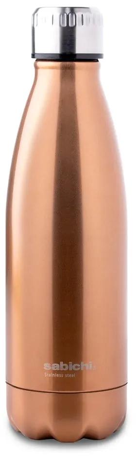 Termolahev z nerezové oceli v měděné barvě Sabichi Stainless Steel Bottle, 450 ml