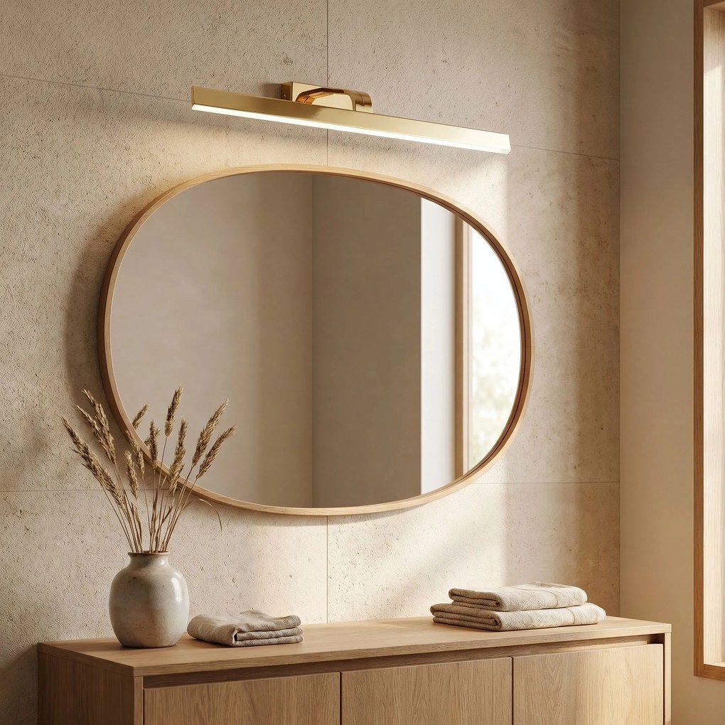 Toolight Rea, Koupelnové nástěnné LED svítidlo SWE006-1W 73cm GOLD, OSW-20105