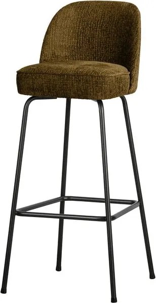 Sametová barová židle v bronzové barvě (výška sedáku 79 cm) Vogue – WOOOD