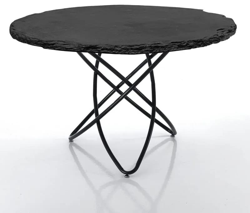 Tomasucci Jídelní stůl HOLA HOOP ROCK Ø.120/76cm,černý
