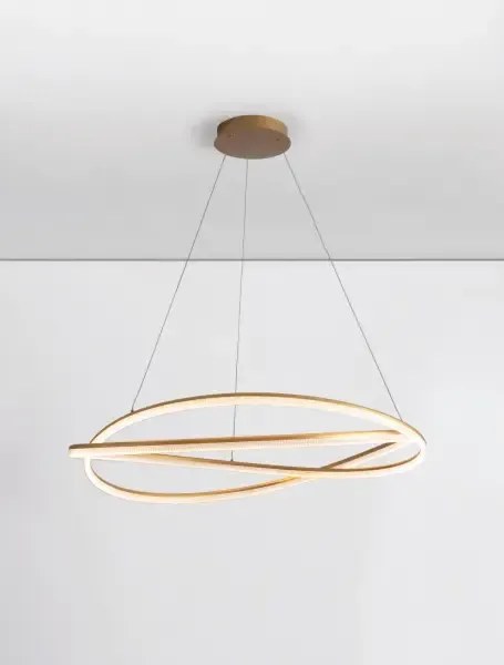 Designový lustr Ophelia zlatá