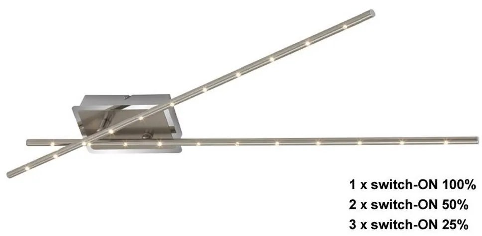 Briloner | Briloner 3252-022 - LED Stmívatelné stropní svítidlo TEMPALTE 2xLED/11W/230V | BL0727