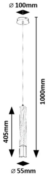Rabalux 72131 - Lustr na lanku BRAULIA 1xGU10/50W/230V buk