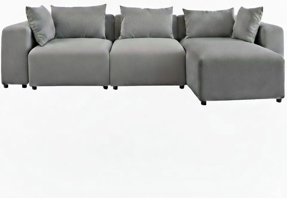 Rohová modulární sedací souprava do L MODINI, 330 cm Barva látky Moly: Zelená (Moly 37)
