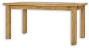 Jídelní stůl z masivu MES 13 A 80x120 s hladkou deskou - výběr moření, 01Moření K01 - světlá borovice, 02Moření horní desky K09 - přírodní borovice 0