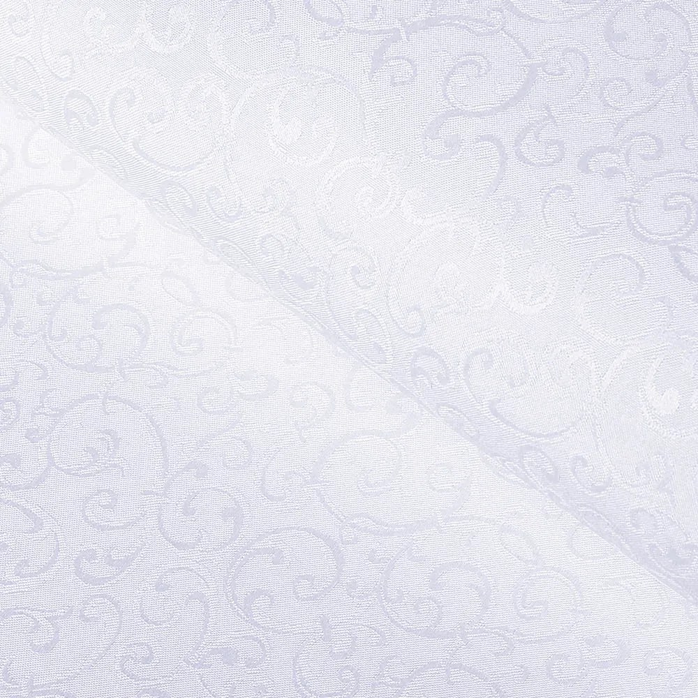 Biante Teflonový obdélníkový ubrus TF-078 Ornamenty - studená bílá 120x180 cm