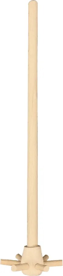 AMADEA Dřevěná metlička, masivní dřevo, délka 21 cm